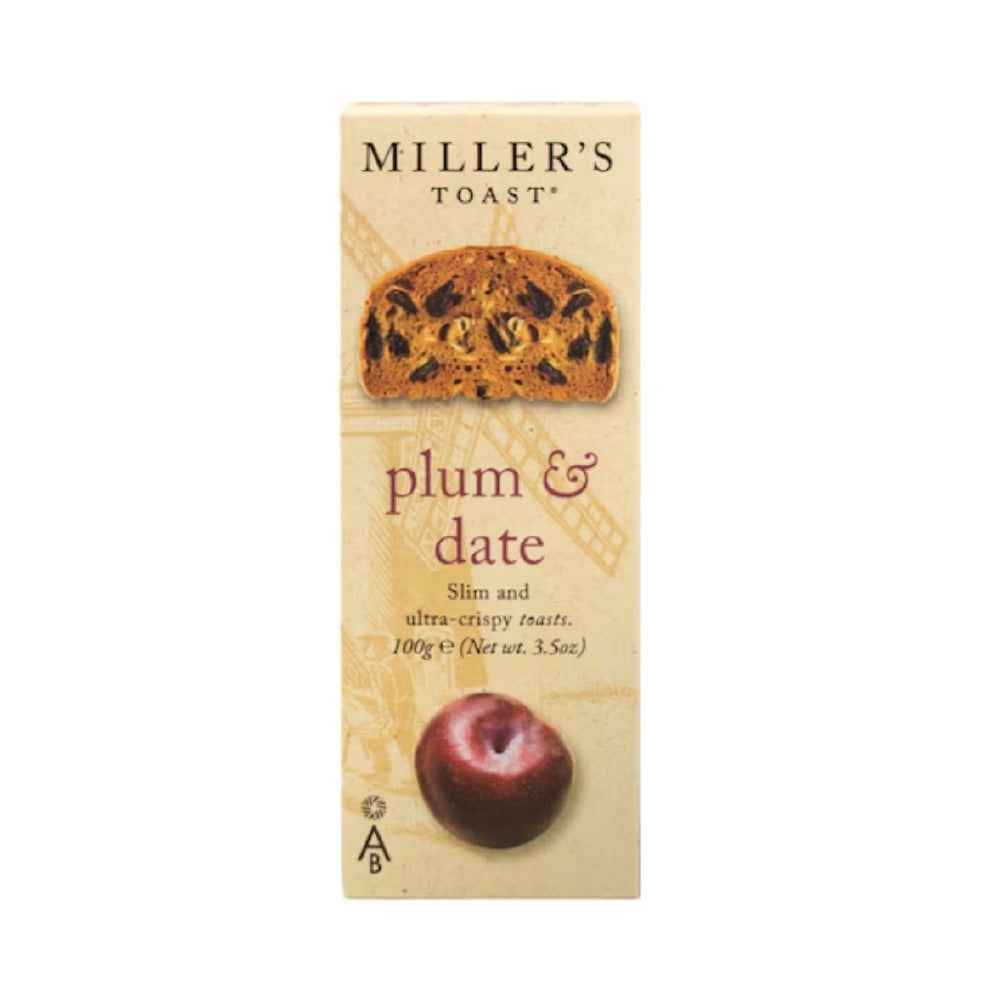 Miller's Toast Plum & Date 100g | The Cheese Man Dubai